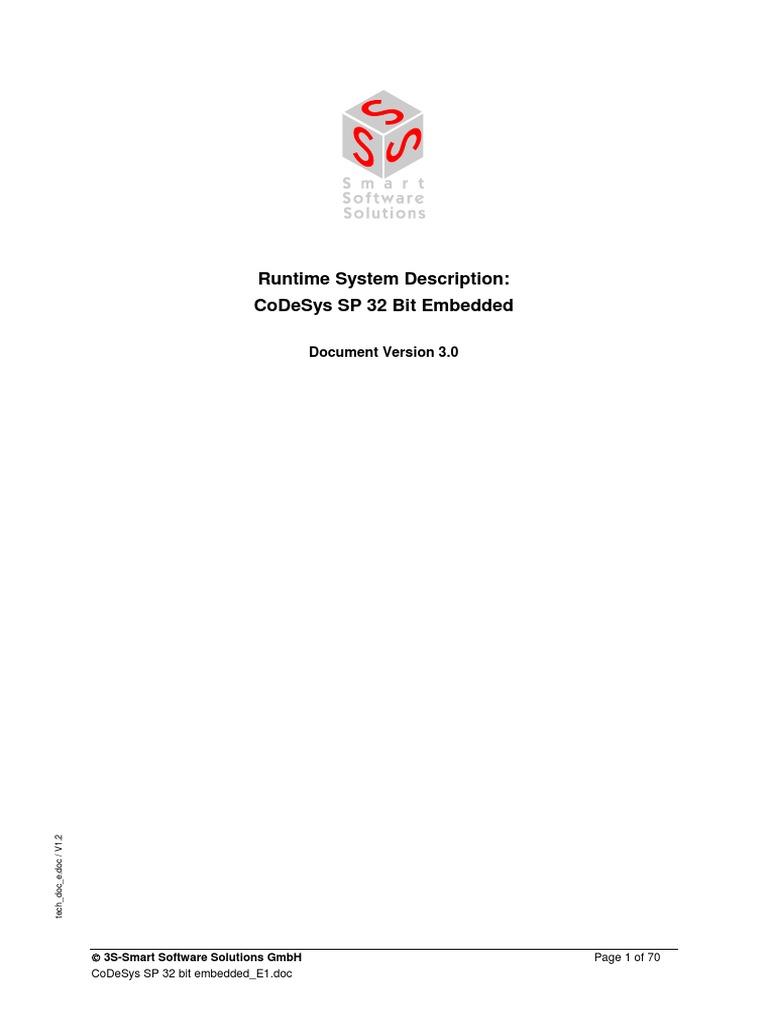 CoDeSys 32-Bit Embedded Runtime Guide | PDF | Operating System | C (Programming Language)