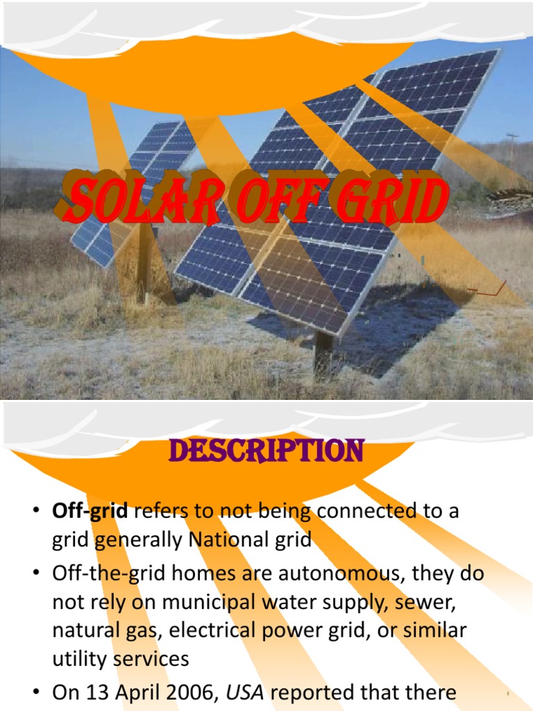 Solar Off Grid | PDF