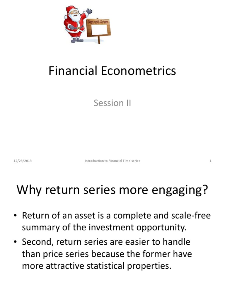 Financial Econometrics Ii 2013 Pdf Time Series Stochastic Process
