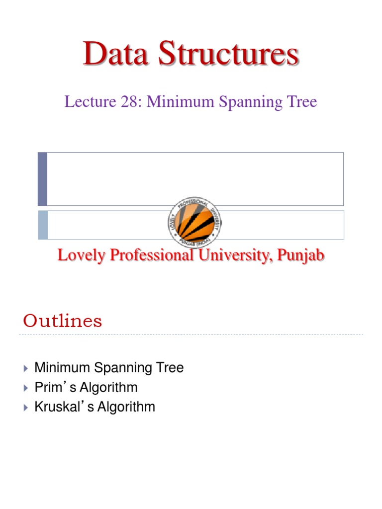 Minimum Spanning Tree | PDF | Applied Mathematics | Algorithms And Data Structures