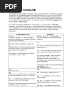 DOS Internal Commands | PDF | Directory (Computing) | Computer File