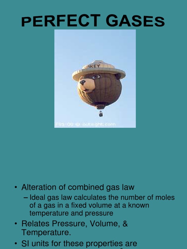 Perfect Gases | PDF | Gases | Temperature
