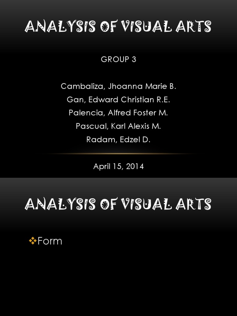 Analysis of Visual Arts | PDF | Printmaking | Paintings