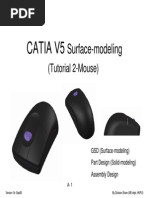 CATIA V5 Surface Modeling Guide | PDF
