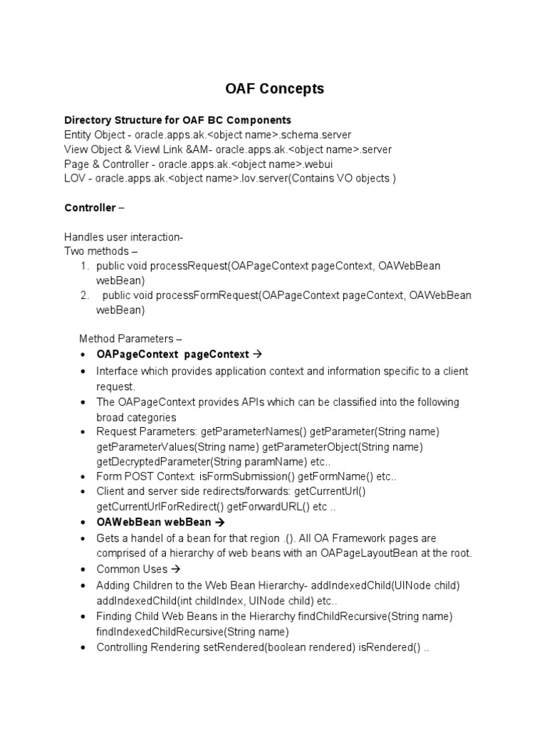 OAF Concepts | PDF | Network Architecture | Application Layer Protocols