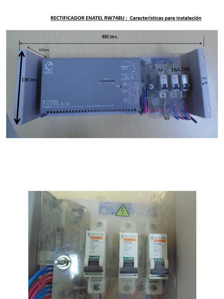 Rectificador ENATEL RW748U | PDF