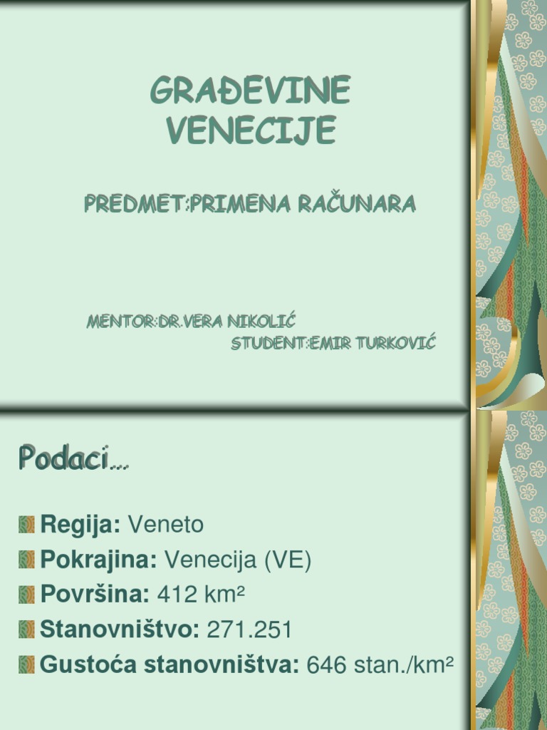 Gradjevine Venecije | PDF