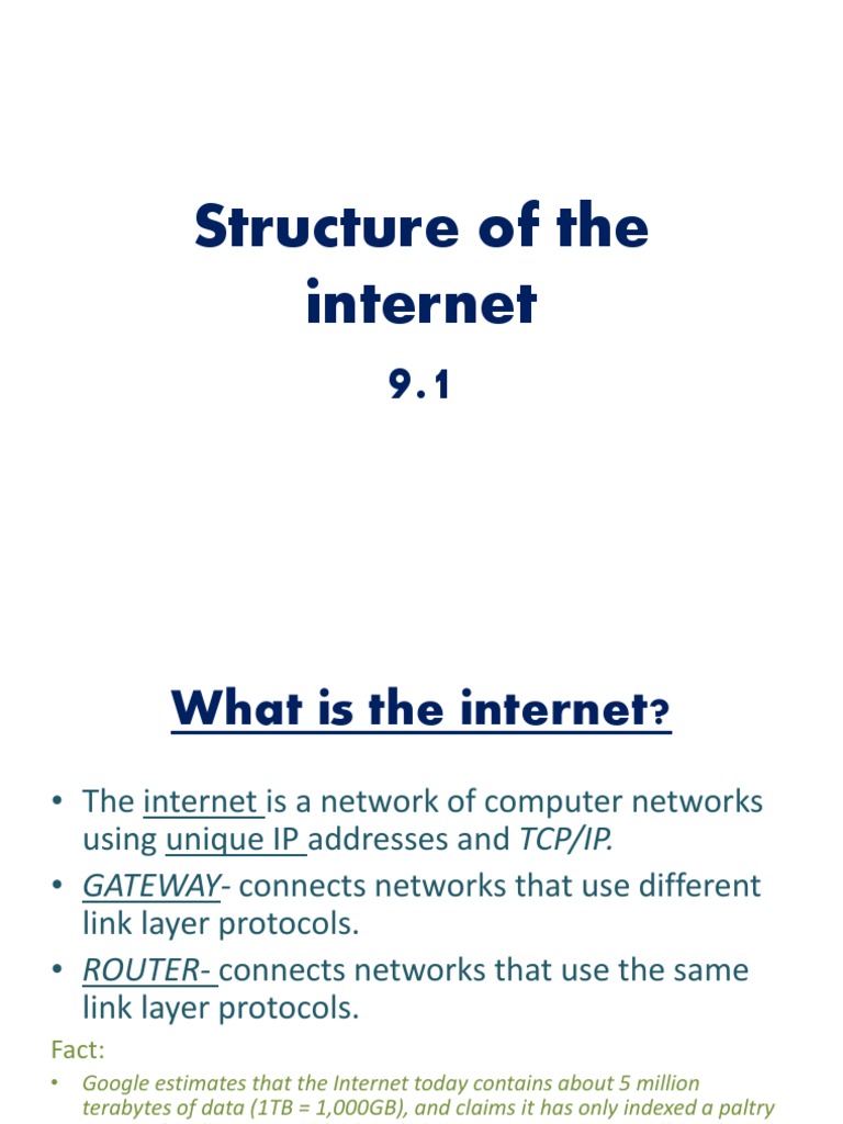 Structure of The Internet | PDF
