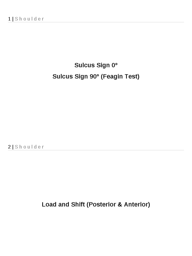 6X4 Flashcards Special Tests | PDF