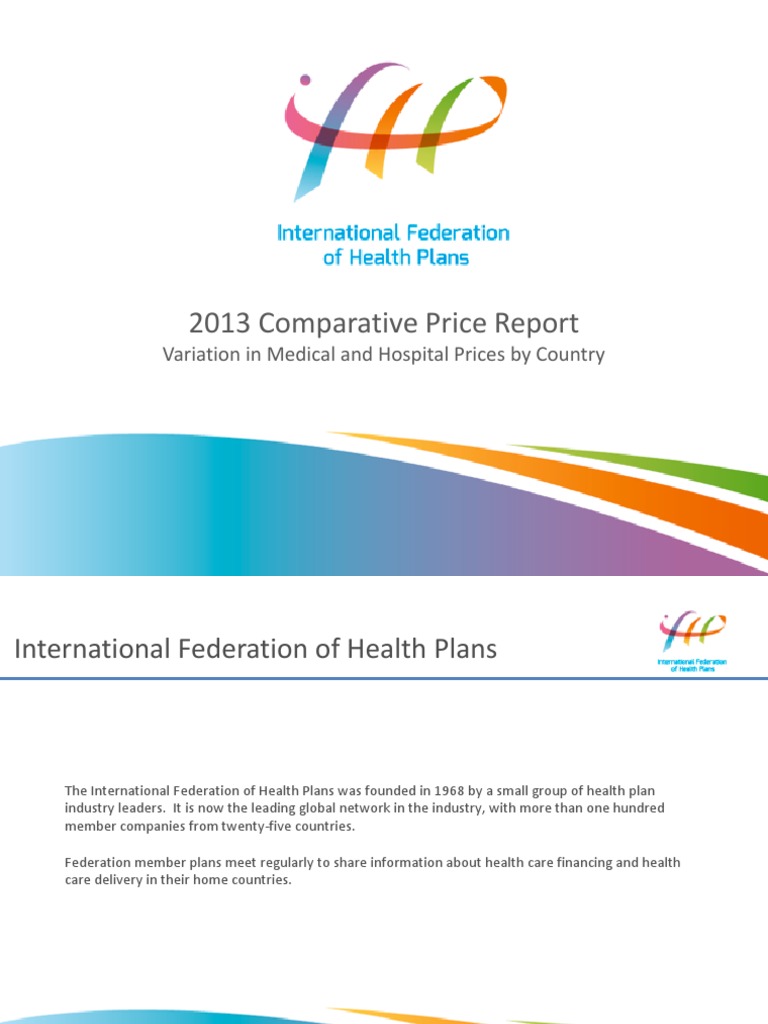 International Federation of Health Plans 2013 Comparative Price Report ...