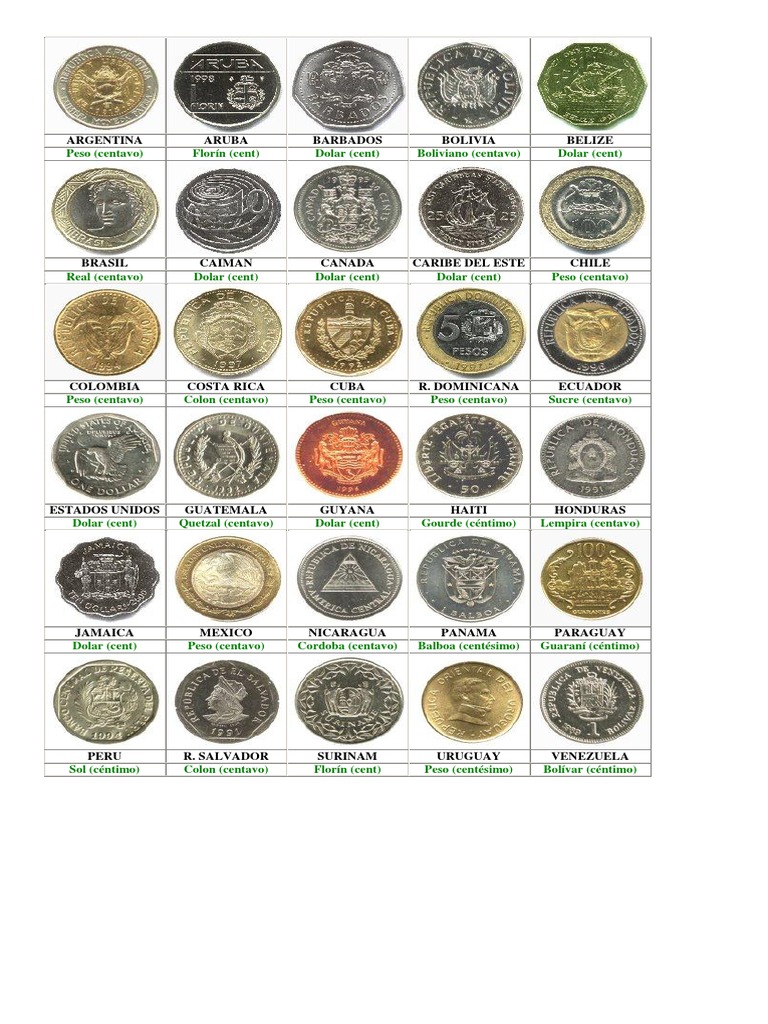 50 Monedas Del Mundo