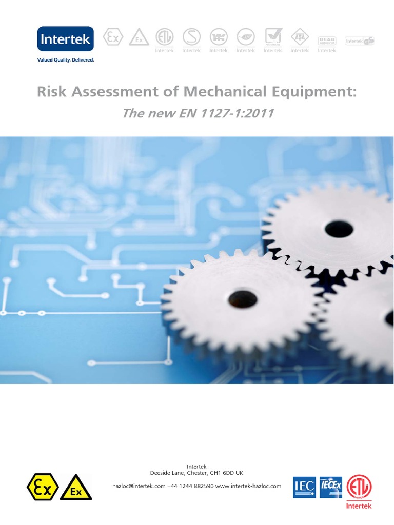 Risk Assessment of Mechanical Equipment EN1127-1 | PDF | Risk ...