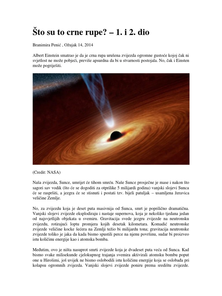 Crne Rupe | PDF