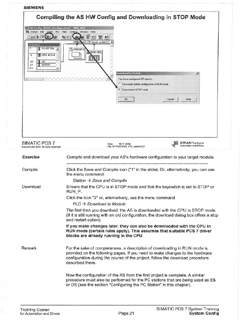 Sitrain PCS7 Vol I | PDF