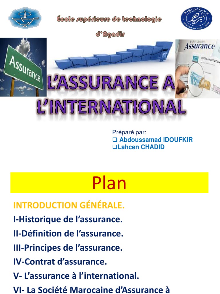Exposé Assurance Internationale | PDF | Assurance | Risque