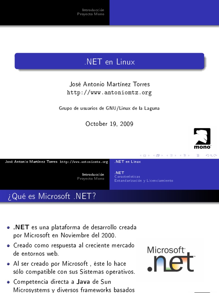 Proyecto Mono | PDF | .NET Framework | Introducciones relacionadas con ...