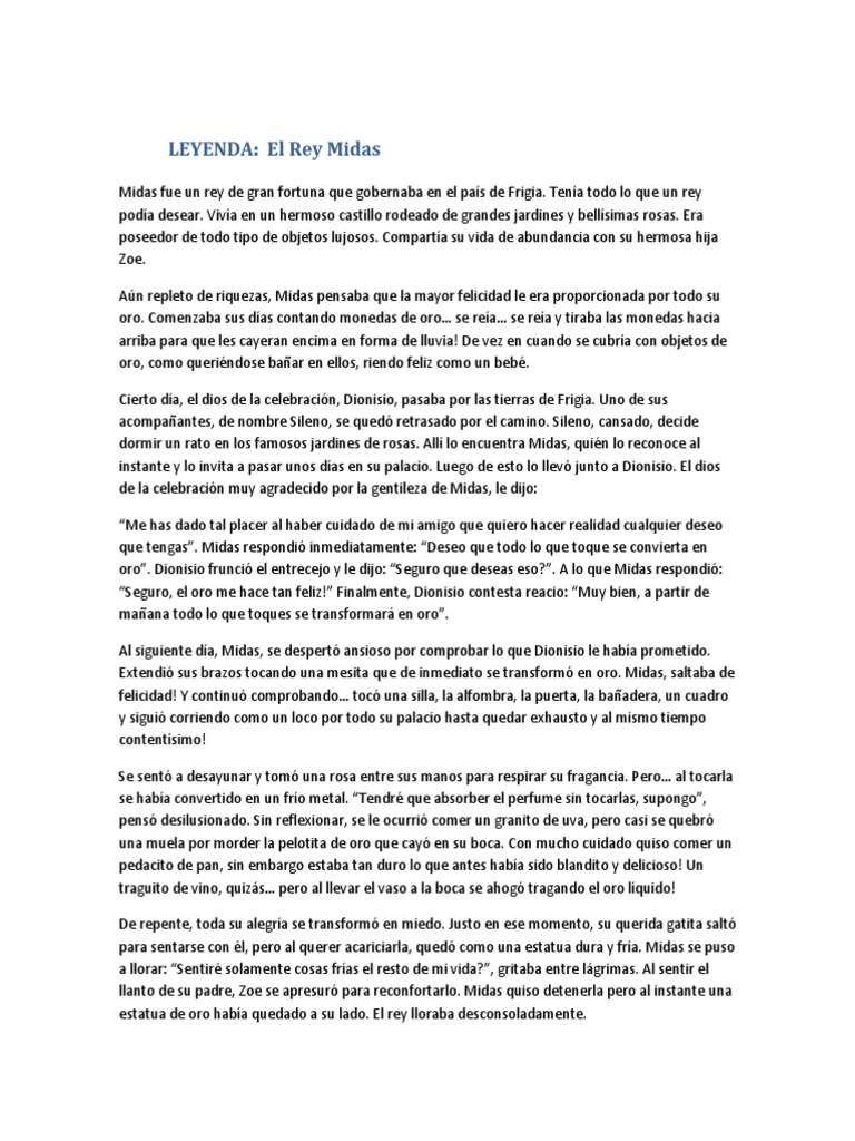 El Rey Midas | PDF | Perséfone | infierno