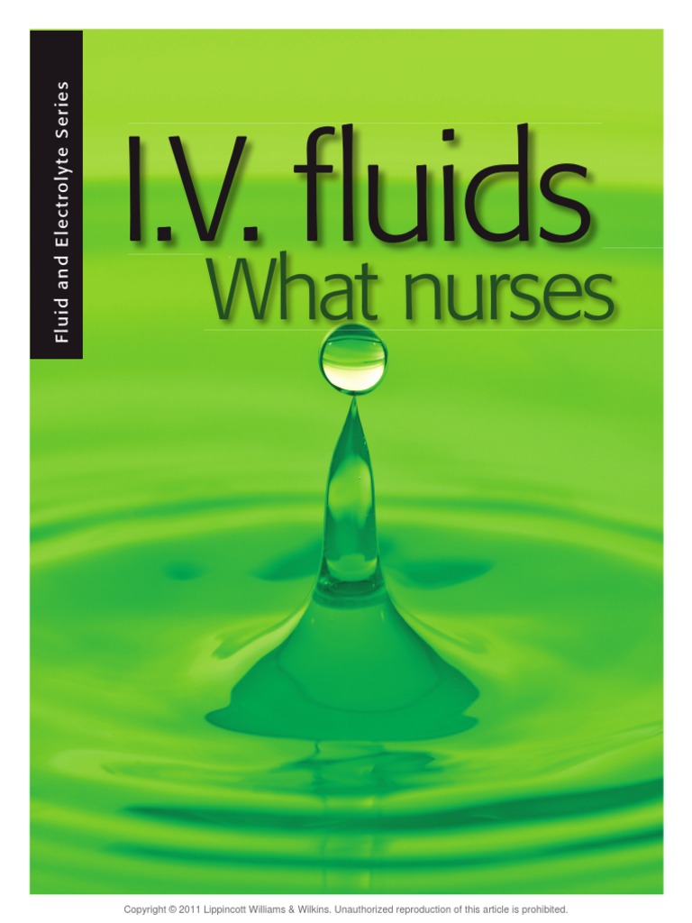 IV Fluids (What Nurses Need to Know) (1) | Dehydration | Medicine
