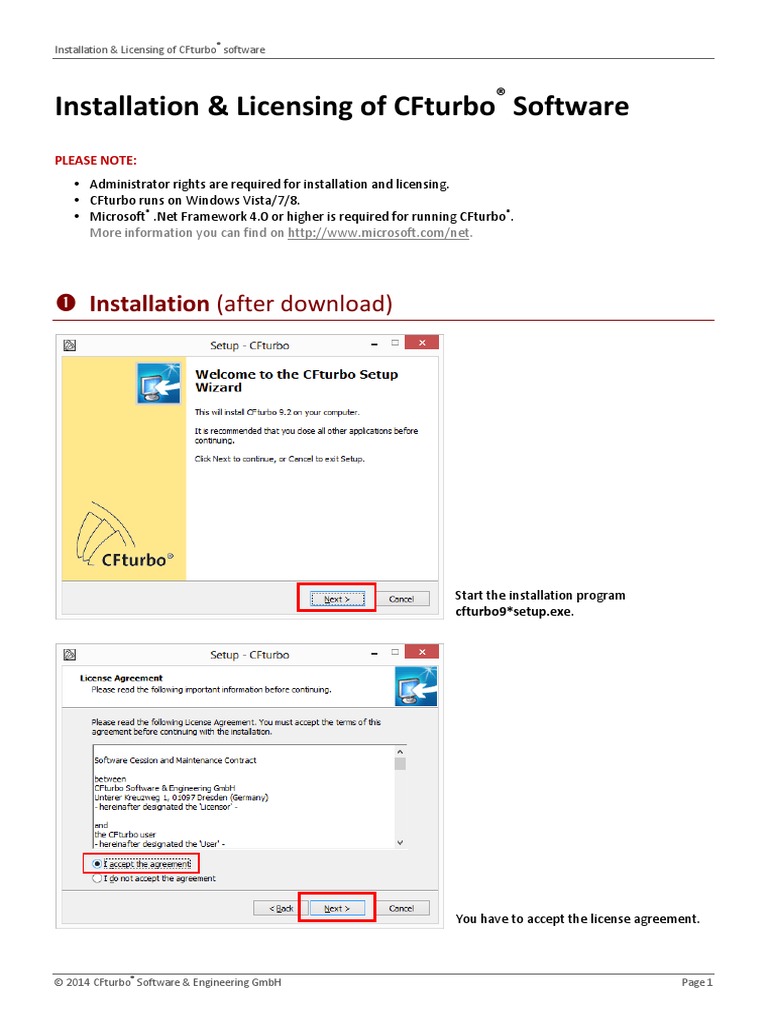 Installation & Licensing of Cfturbo Software | PDF | Installation (Computer Programs) | Software ...