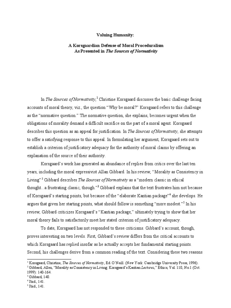 Valuing Humanity | PDF | Immanuel Kant | Philosophical Realism