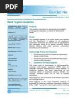 Queensland Health Hand Hygiene Protocol | PDF | Hand Washing | Hygiene