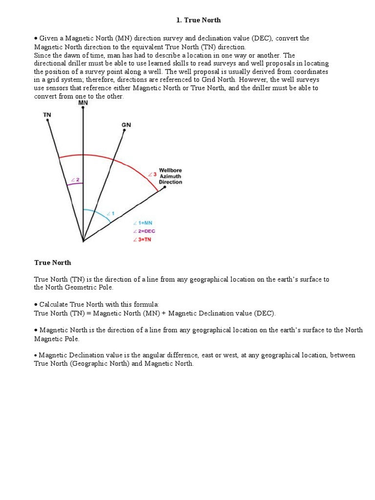 MagneticNorth TrueNorth Grid North | PDF | Quantity | Scientific ...