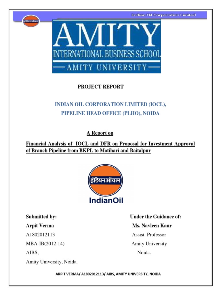 Indian Oil Corporation Limited (Iocl), Pipeline Head Office (Plho ...