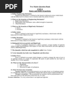 Statics Final Exam Review Guide | PDF | Force | Motion (Physics)