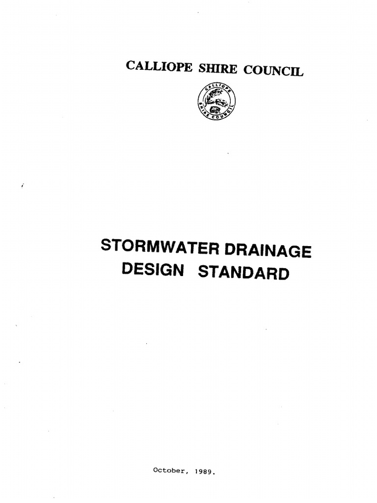 Stormwater Drainage Design Standard | PDF