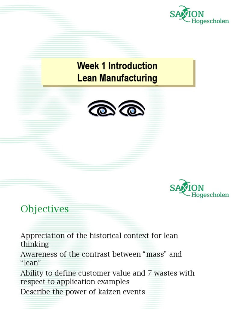 Introduction to Lean Manufacturing Principles | PDF | Lean ...