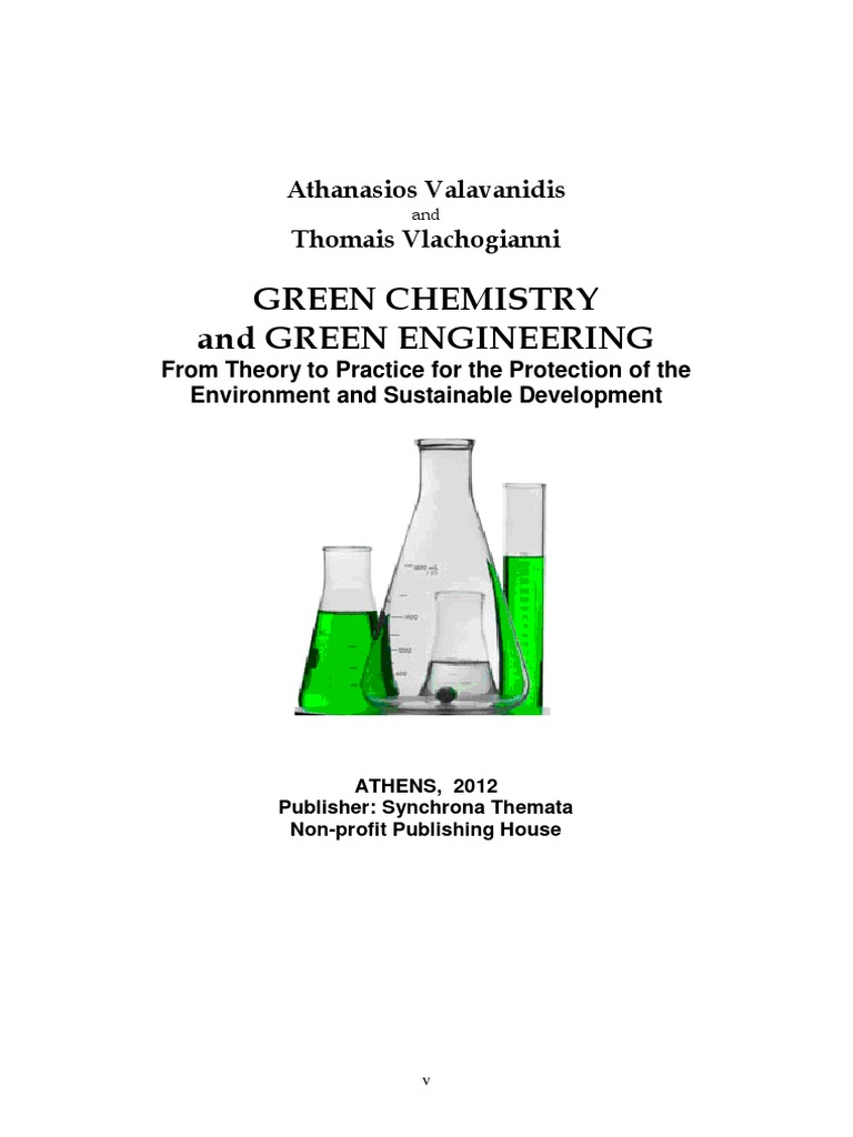 Greenchemistry English Complete Book | Green Chemistry | Sustainability