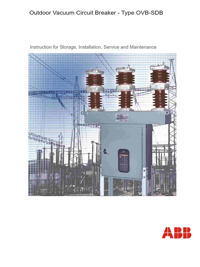 Outdoor Vacuum Circuit Breaker - Type OVB-SDB: Instruction For Storage ...