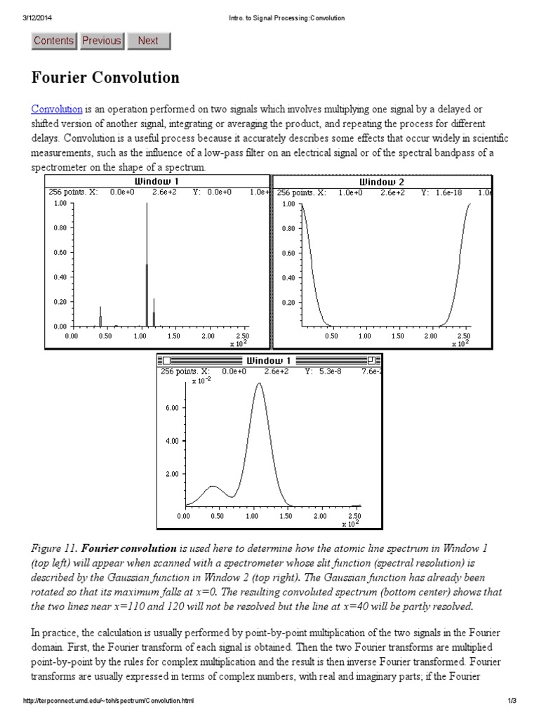 Convolution Pdf Spectral Density Fourier Transform