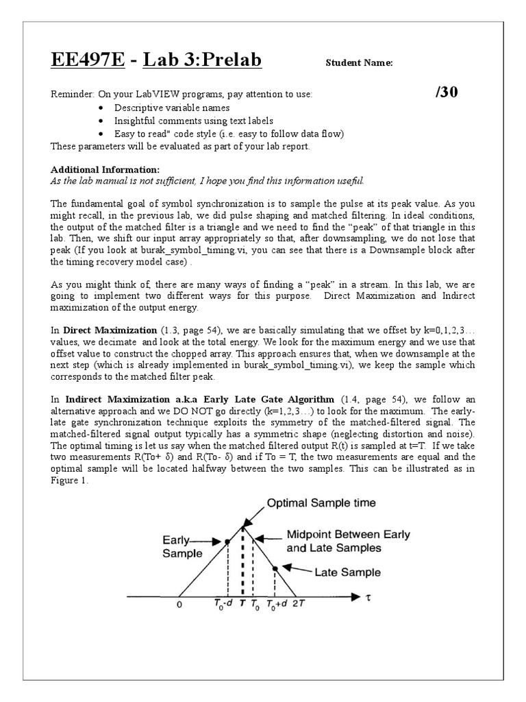 SDR Pre-Lab 3 | PDF | Applied Mathematics | Teaching Mathematics