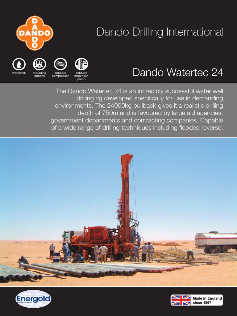 Dando Watertec 24 (Dando Drilling Indonesia) | PDF | Drilling Rig | Drill