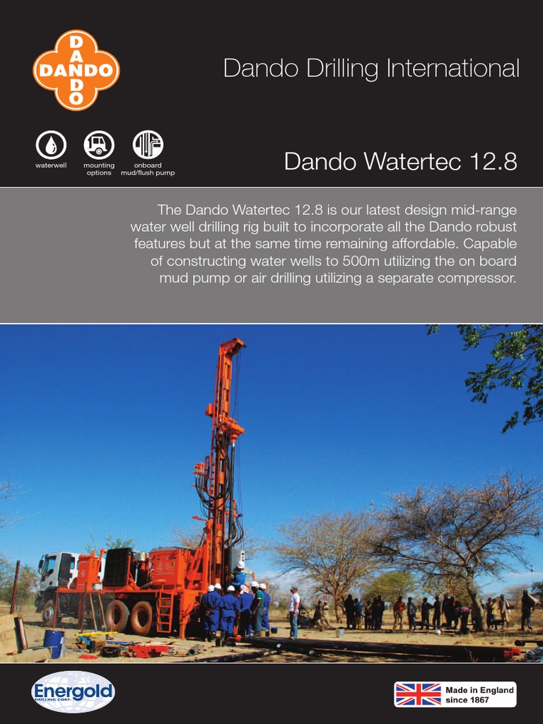 Dando Watertec 12.8 (Dando Drilling Indonesia) | PDF | Drilling Rig | Drill