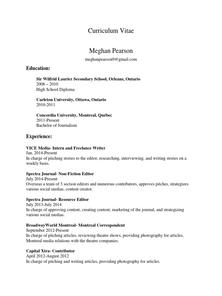 Curriculum Vitae | PDF | Behavior Modification | Cognition