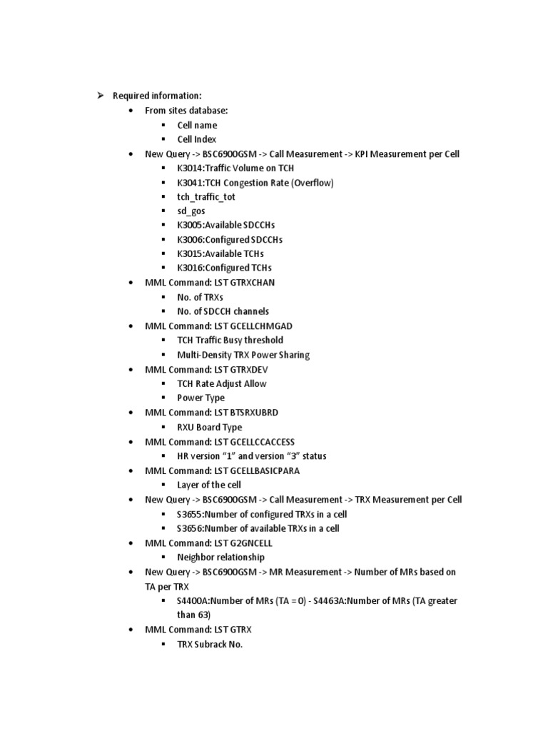 SDCCH&TCH Congestion Troubleshooting HowTo | PDF | Computing | Computing And Information Technology