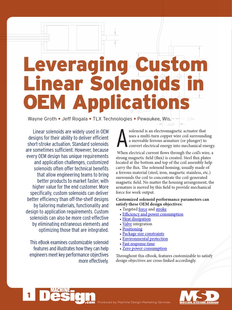 Leveraging Custom Linear Solenoids in OEM Applications: How Customizing ...