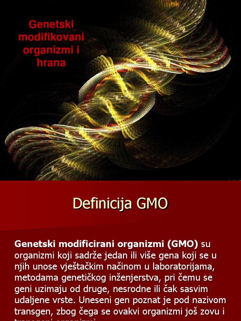 GMO Hrana | PDF