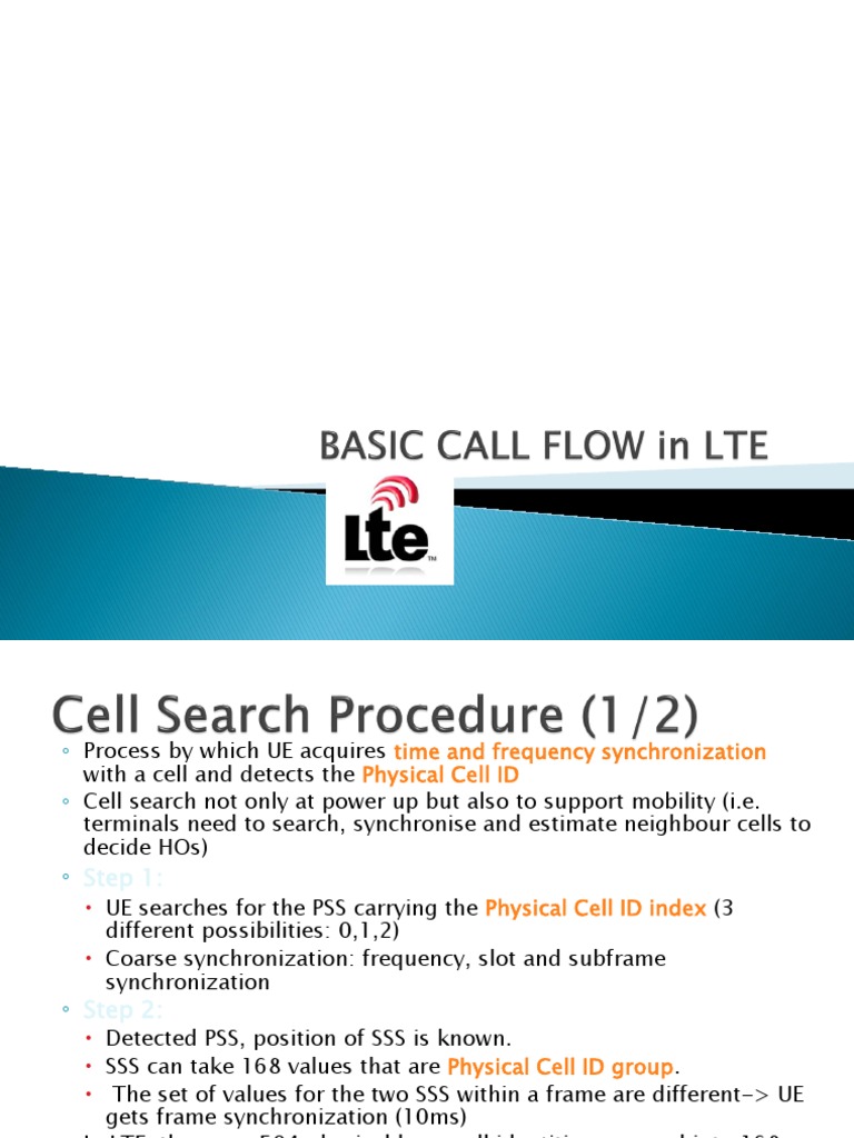 Basic Call Flow in Lte | PDF | Quality Of Service | Computer Networking