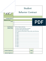 Flexible Seating Contract | PDF