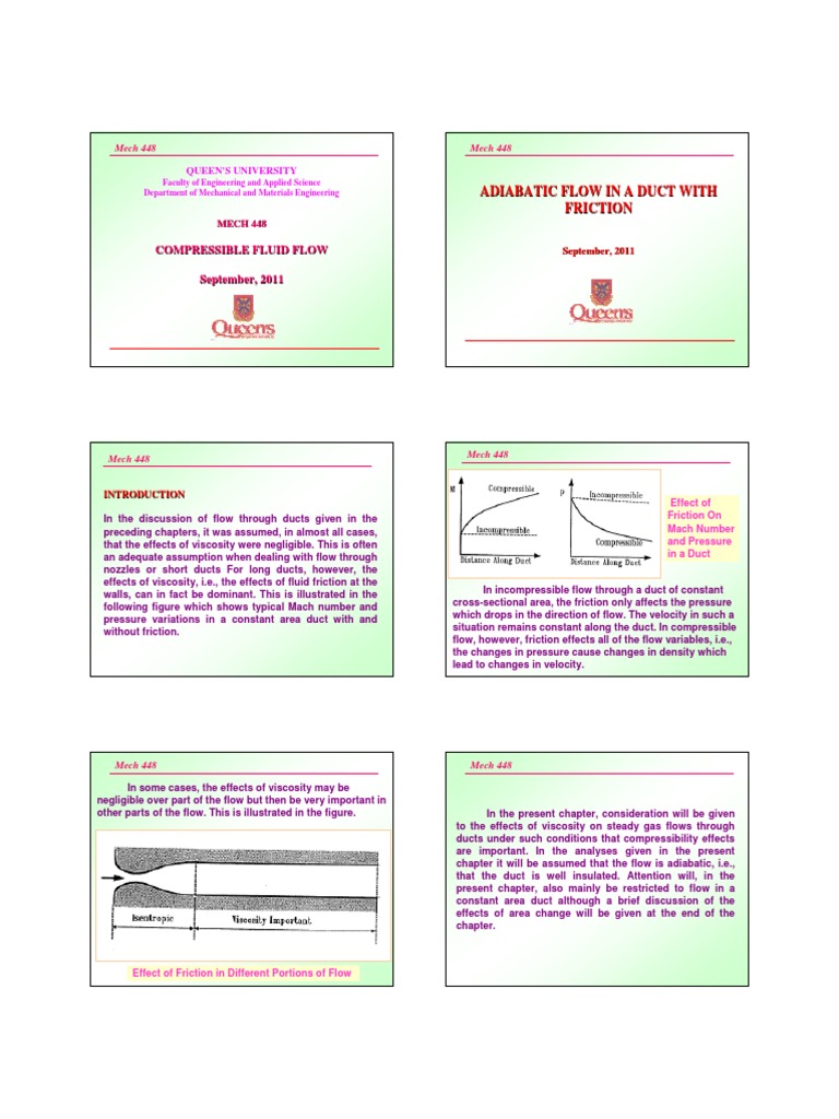Fanno Flow Analysis in Ducts | PDF | Fluid Dynamics | Liquids