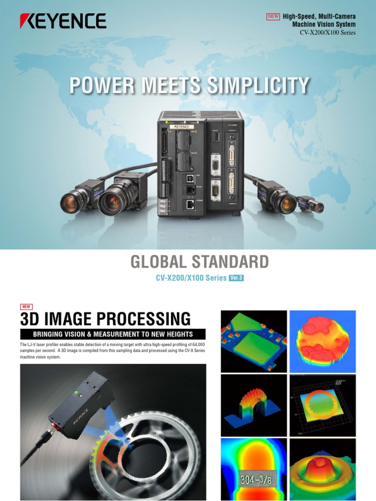 High-Speed, Multi-Camera Machine Vision System CV-X200/X100 Series ...