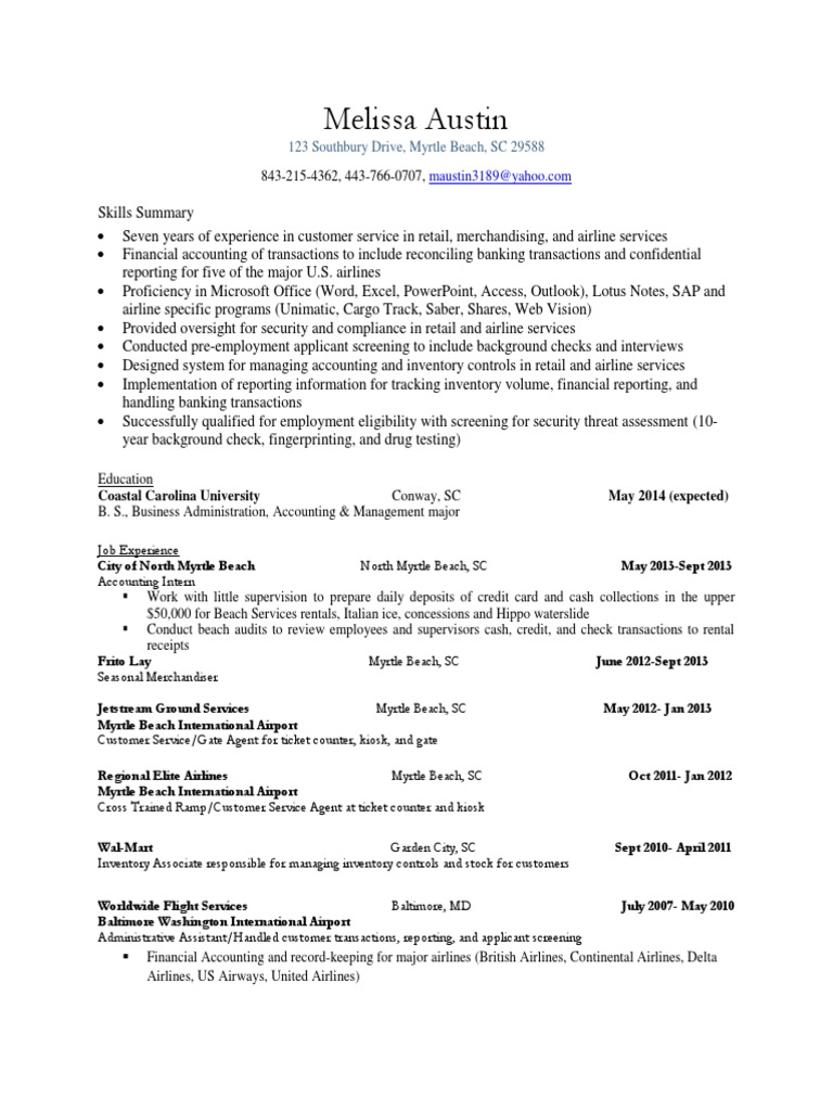 Ma Professional Resume 2014 | PDF | Background Check | Airlines