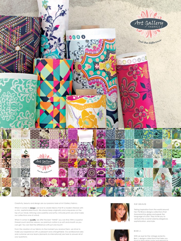 Art Gallery Fabrics Catalog | Download Free PDF | Textiles | Weaving