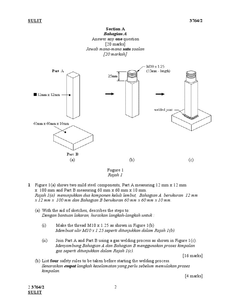 Welding and Construction Techniques Exam | PDF