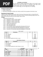 Control Account Format | PDF