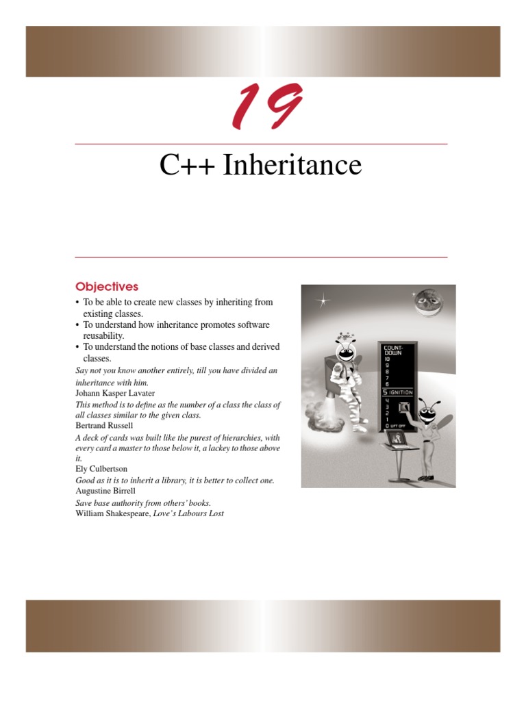 C++ Inheritance | Download Free PDF | Inheritance (Object Oriented Programming) | Class ...