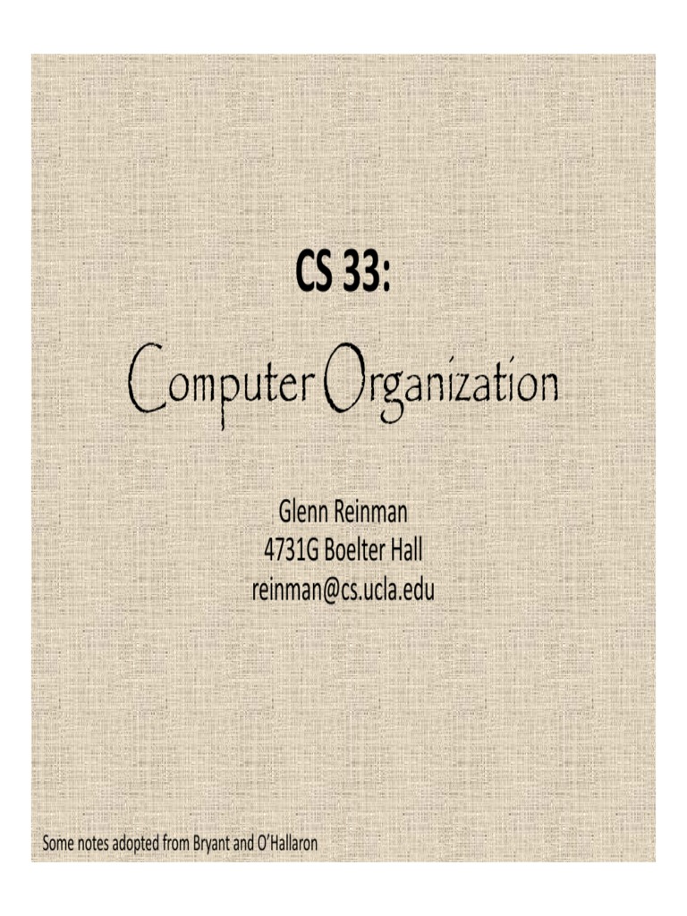 Computer Organization 33 | PDF | Instruction Set | Integer (Computer Science)